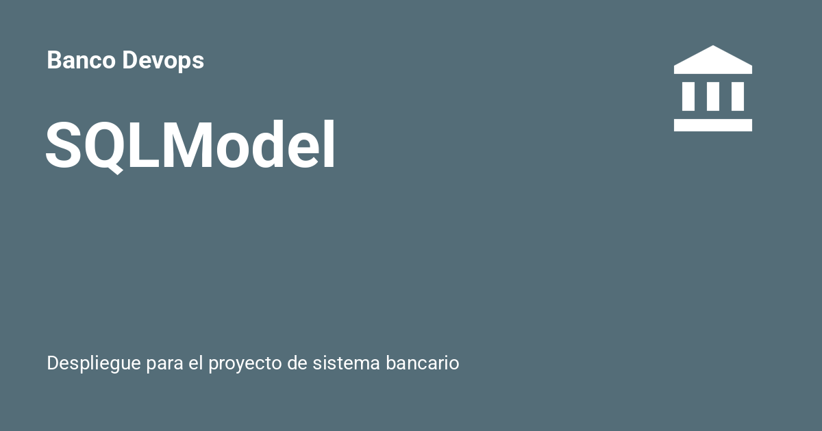 SQLModel - Banco Devops